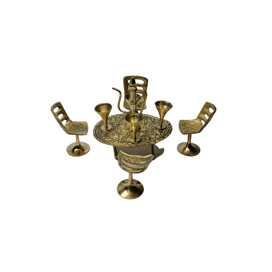 Brass B12 Dining Set – Miniatures Shop